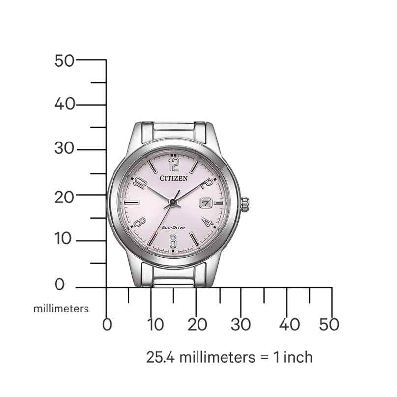 Citizen Damenuhr Eco-Drive Solar Stahl/Rosa FE1241-71Z • uhrcenter