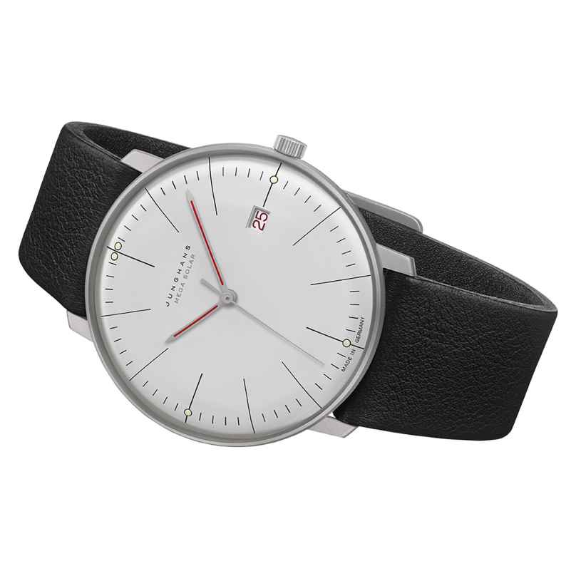 Junghans max bill Men's Radio-Controlled Watch Mega Solar Bauhaus 59/ ...