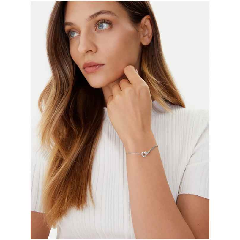 Guess Women's Bracelet Infinity Heart Crystal S