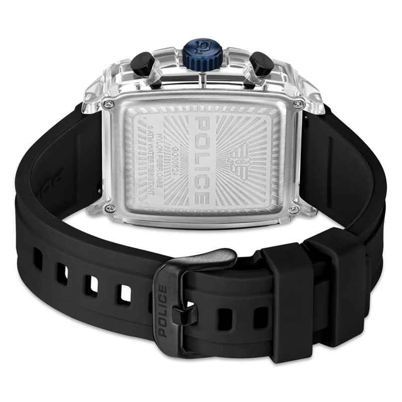 Police Men's Watch Clout Chronograph Black/Transparent PEWGO0052401 ...