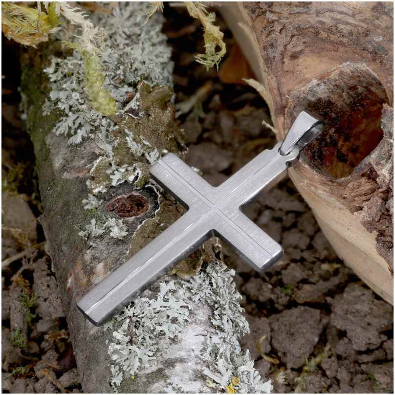 925 Silber Kreuz Anhanger Herren Gross