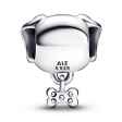 Pandora Silber Charm Haustier Hund mit Knochen 792254C01 • uhrcenter