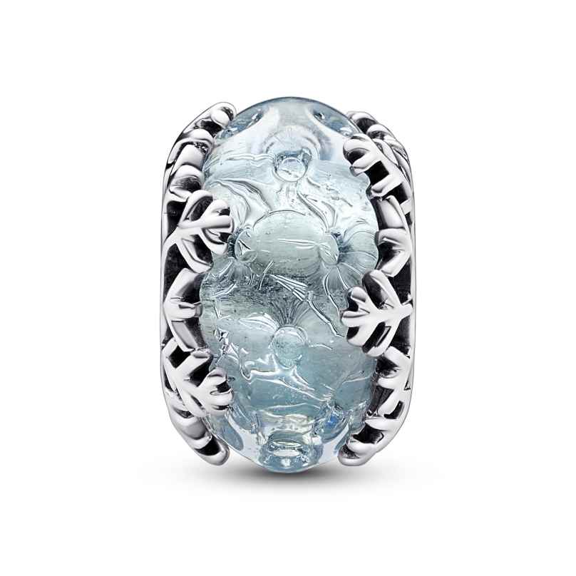 Pandora Silber Charm Winterblaue Schneeflocke 792377C00 • uhrcenter