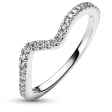 Pandora Damenring Funkelnde Welle Silber 192539C01 • uhrcenter