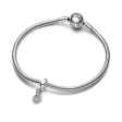 Pandora Charm-Anhänger Funkelnde Unendlichkeit Pink Silber 792766C01 ...