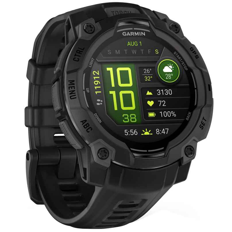Garmin Instinct 3 AMOLED Smartwatch 45 mm Schwarz
