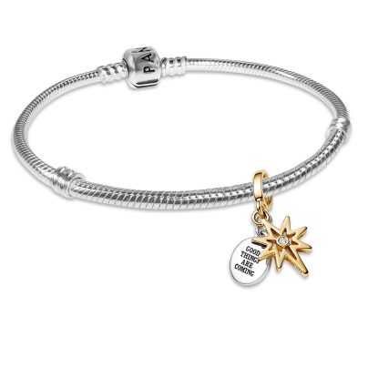 Pandora Damenring Funkelnde Welle Goldfarben 162539C01 • uhrcenter