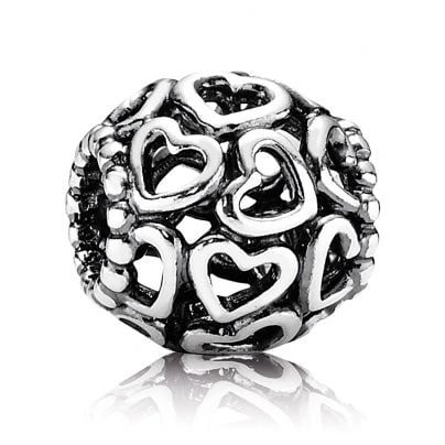 Pandora Charm Silber Pinkfarbenes Stiefmütterchen 790777C01 • uhrcenter