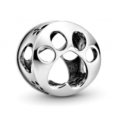 PANDORA 790777C01 Charm Silber Pinkfarbenes Stiefmütterchen