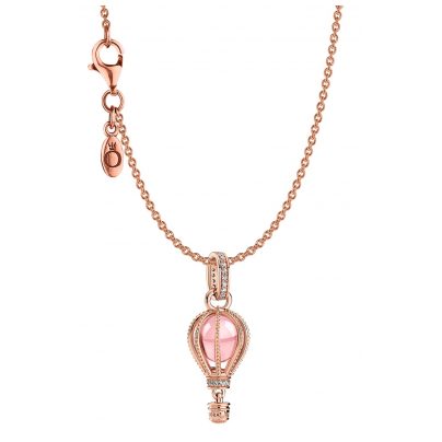 Pandora 392542C01-45 Damen-Halskette Silber 925 Collier Funkelndes Herz