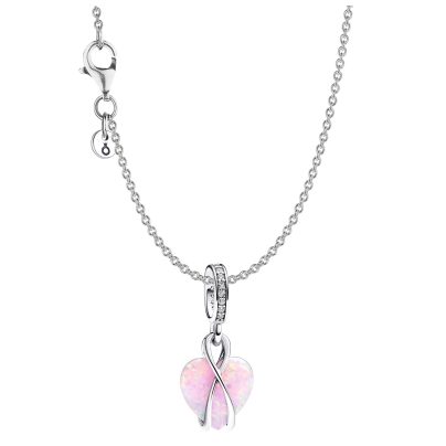 Pandora Bead-Charm Silber Pink Opalisierend 791691C03 • uhrcenter