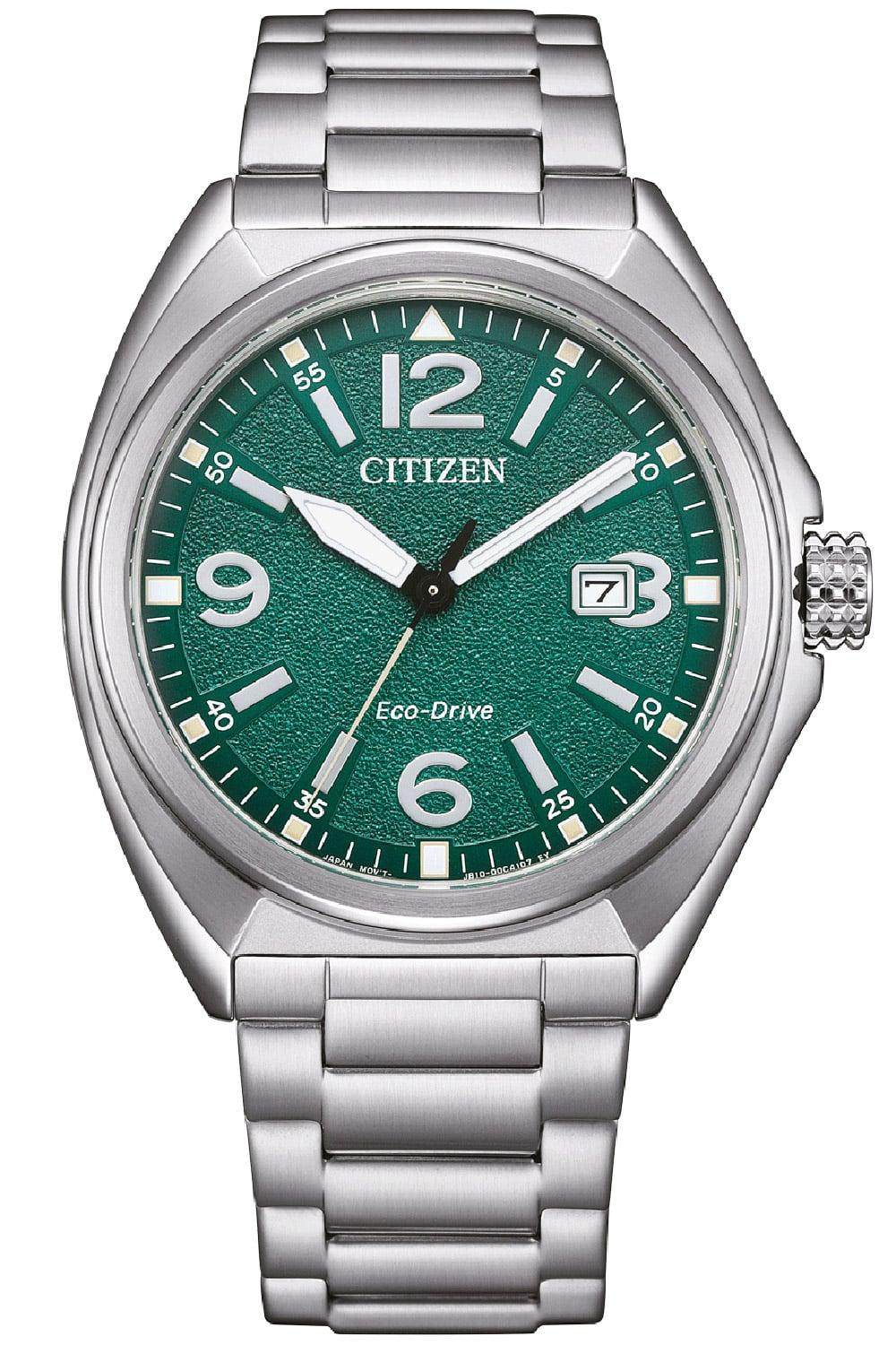 Citizen Eco-Drive Solar Herren-Armbanduhr Stahl/Grün AW1571-76X • uhrcenter