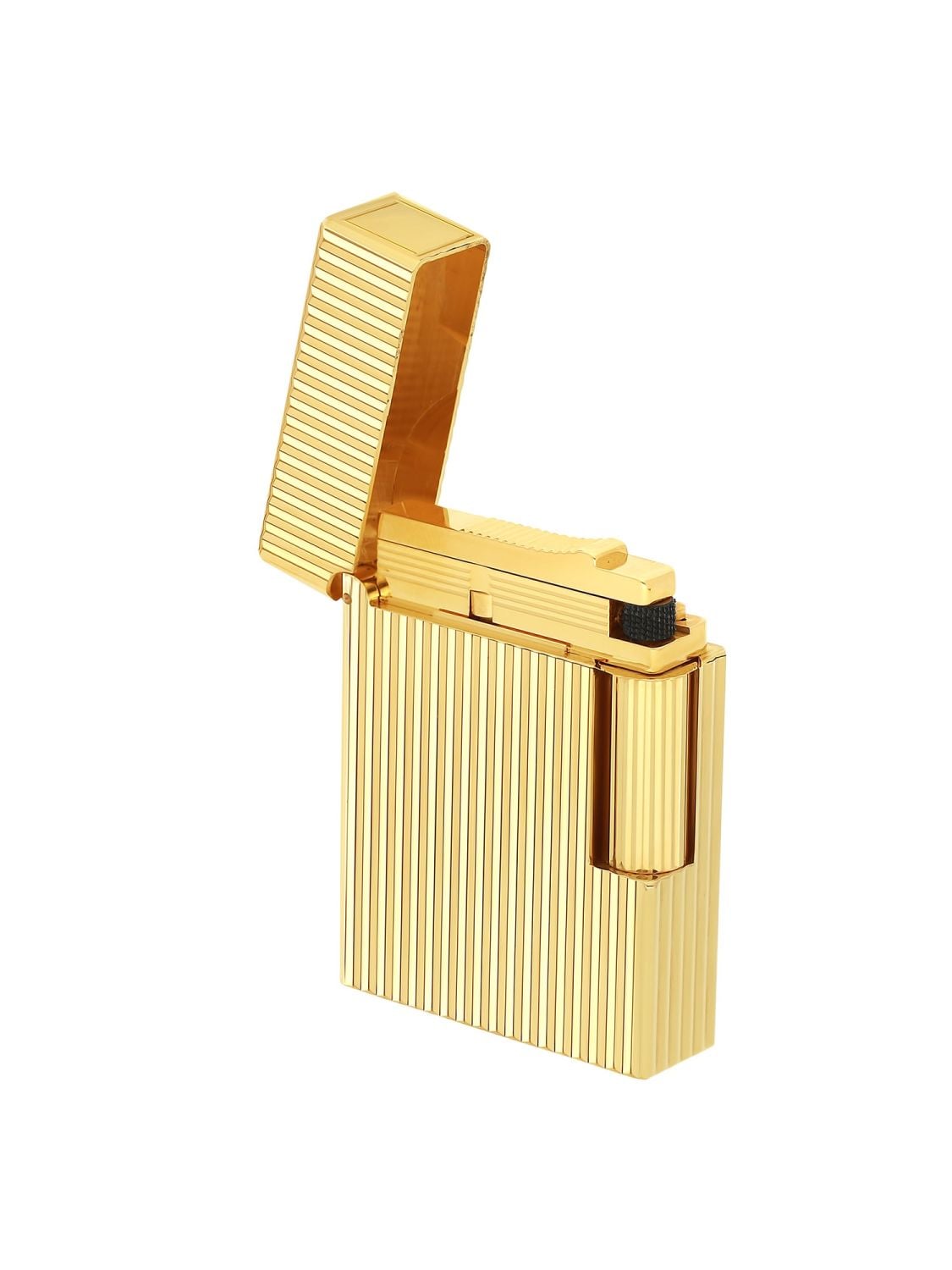 S.T. Dupont Lighter Line 1 Vertical Lines Gold Tone C14020 • uhrcenter