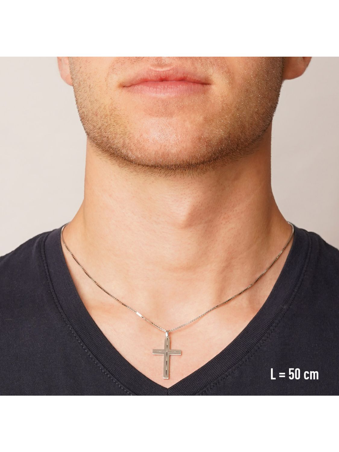 925 Silber Kreuz Anhanger Herren Gross