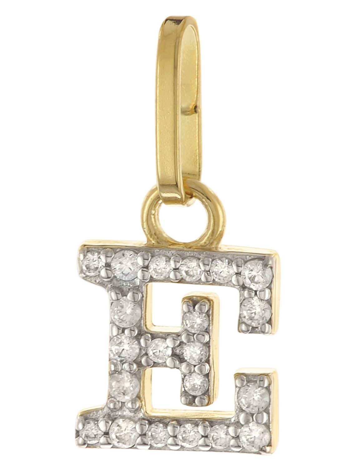 trendor Letter E Pendant Gold Plated 925 Silver 21284-E