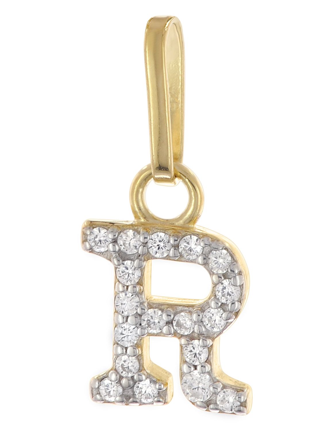 trendor Letter R Pendant Gold Plated 925 Silver 21284-R
