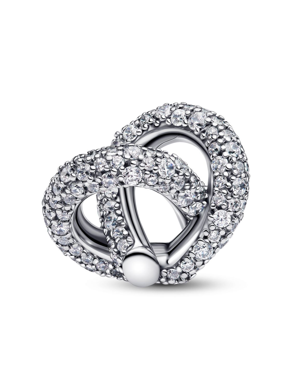 Pandora Charm Silber Pavé Unendlichkeitsknoten Herz 793771C01 • uhrcenter