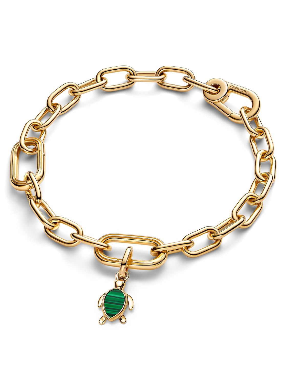 Pandora Mini Charm-Anhänger Grüne Schildkröte Goldfarben 763823C01 ...