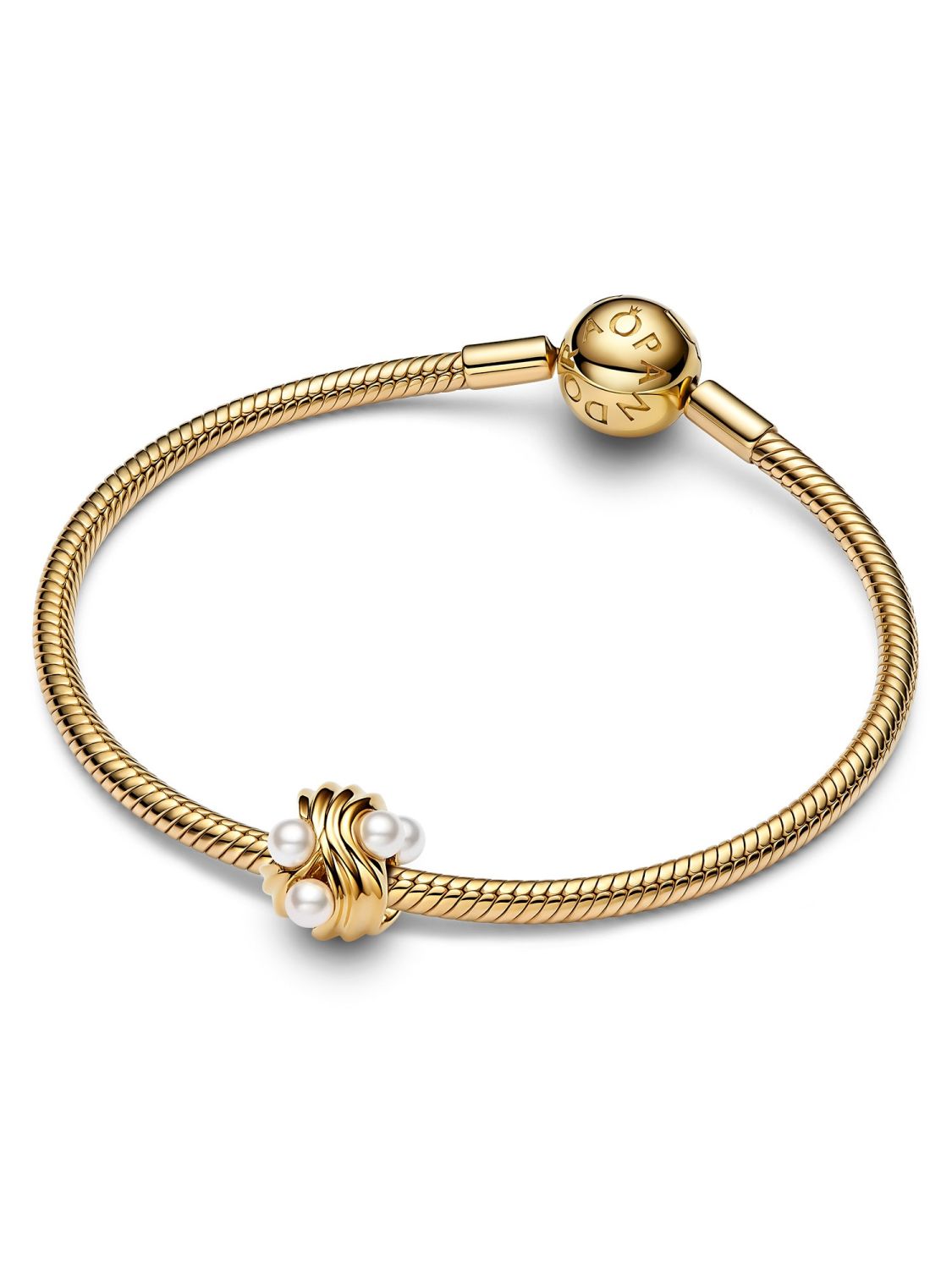 Pandora Charm Abstrakte Wellen Goldfarben 763915C01 • uhrcenter