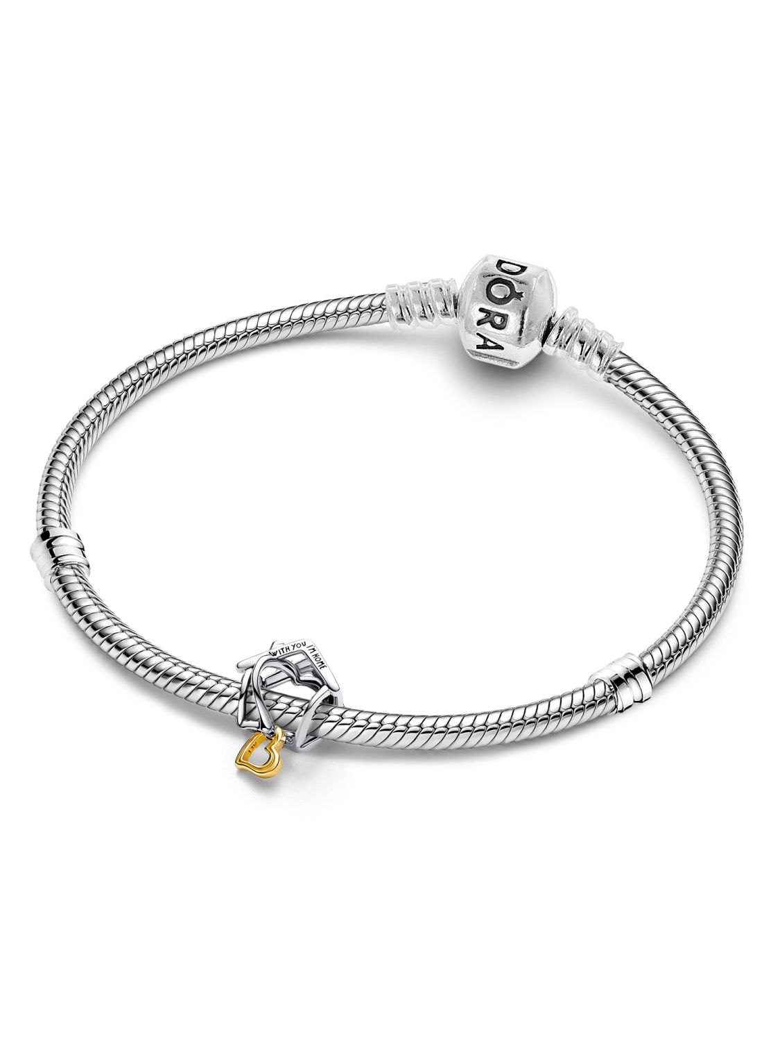 Pandora Gift Set for Women Bundle Silver Home & Heart 21110