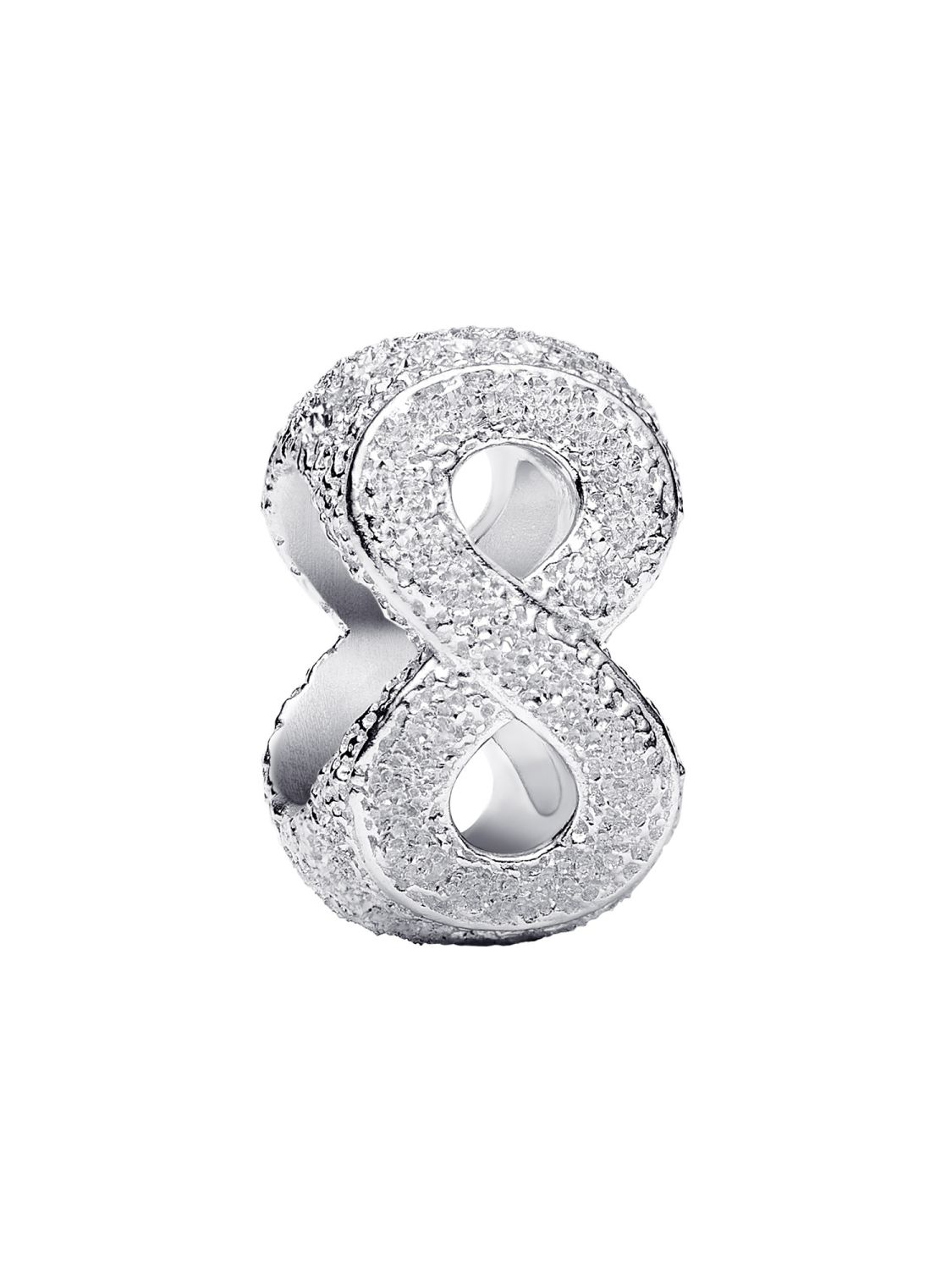 Pandora Silver Mini Charm Textured Infinity Sign 794523C00