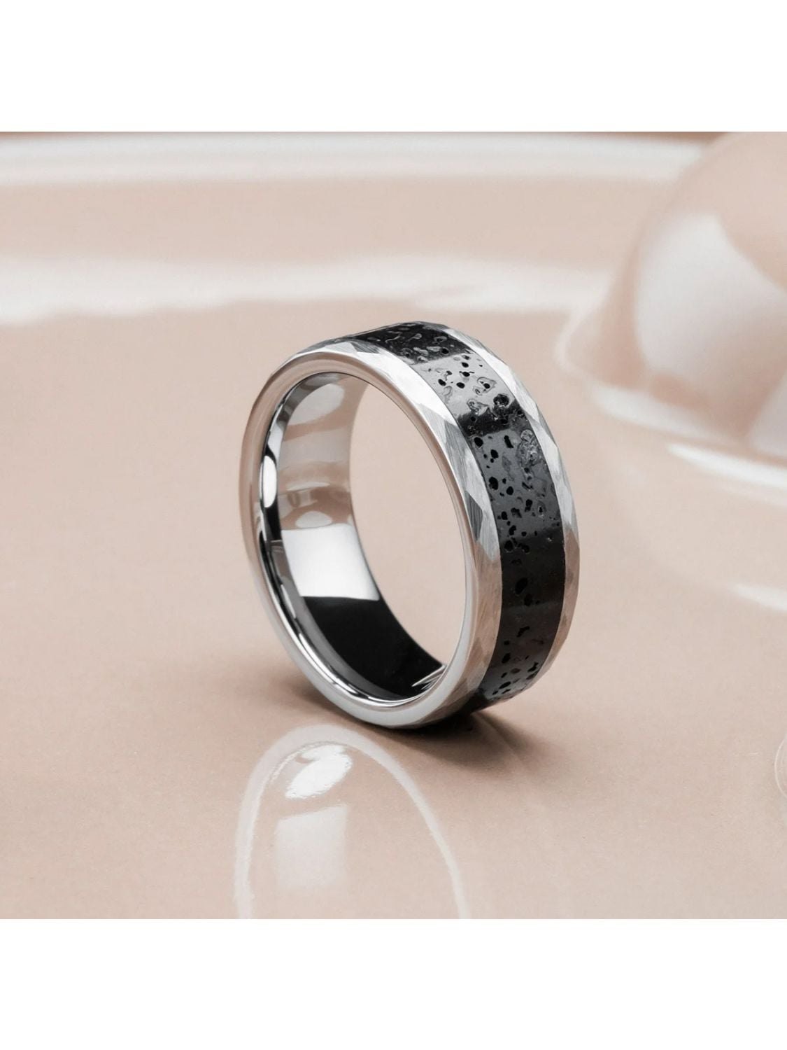 Holzkern Men's Ring Sumo Lava/Tungsten Size 62 9010631024444 • uhrcenter