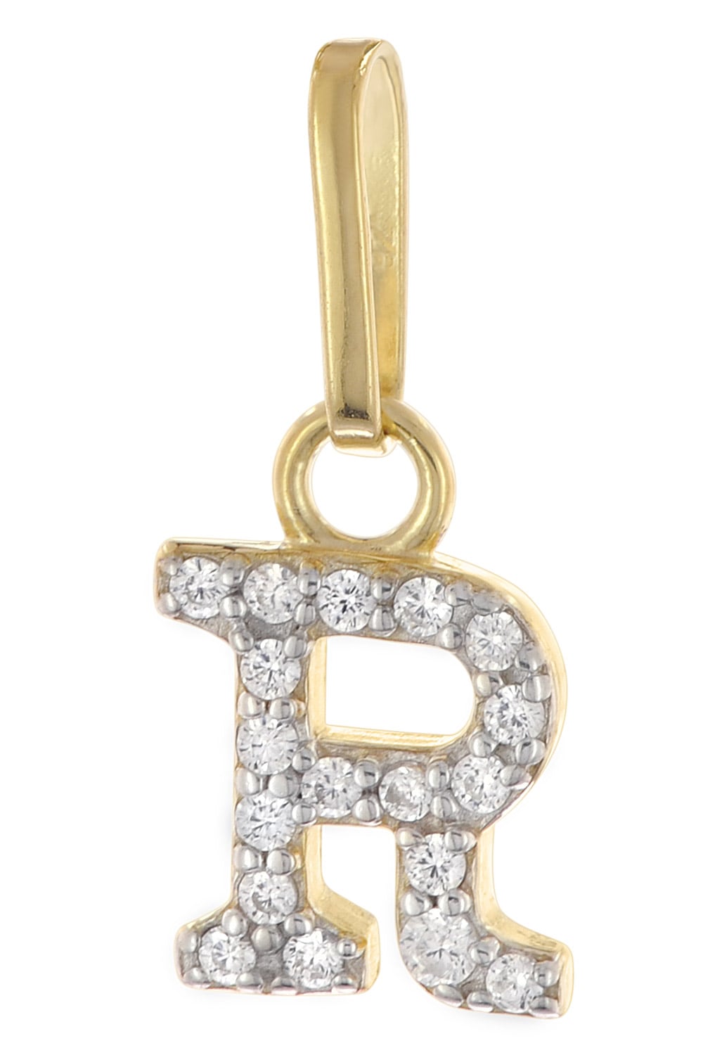 trendor Letter R Pendant Gold Plated 925 Silver 21284-R