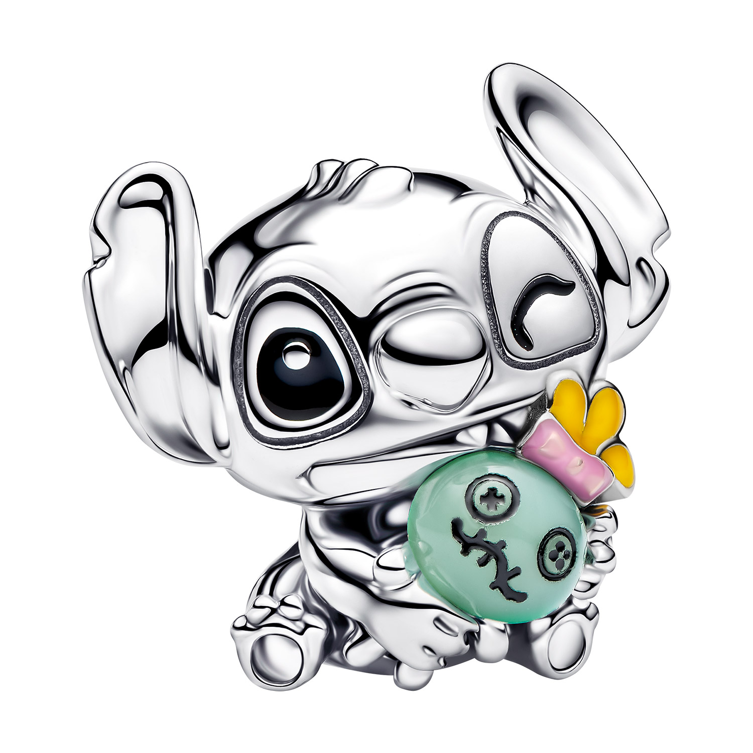 Pandora Charm 925 Silber Disney Stitch und Schrulle