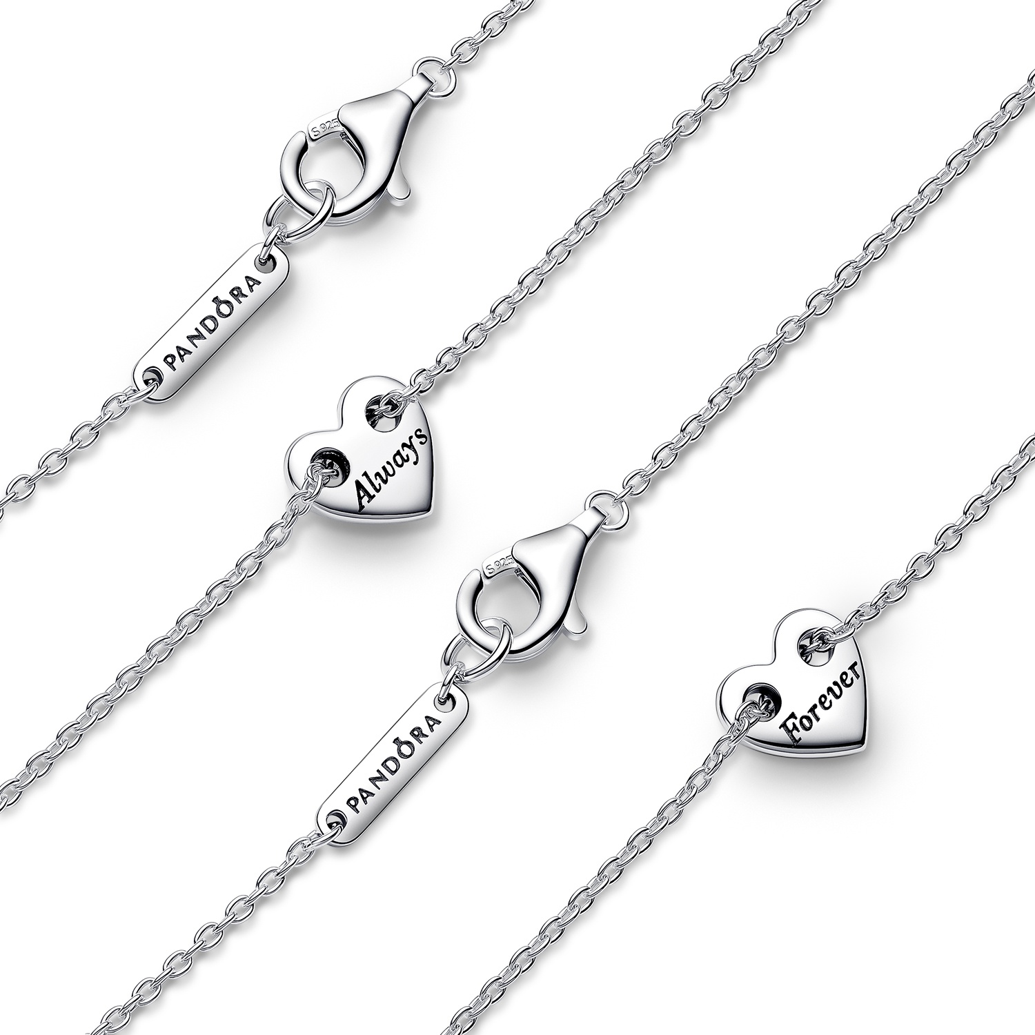 Pandora necklace two hearts store