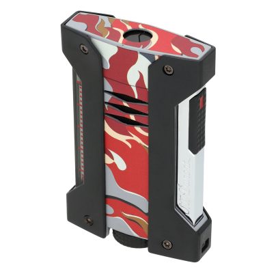 S.T. Dupont Lighter Défi Extrême Camo Red 021451 • uhrcenter