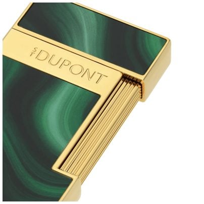 S.T. Dupont 028035 Lighter Slimmy Geode Gold Tone/Green