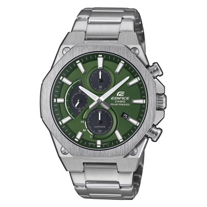 Casio Edifice Solar Chrono Men's Watch Steel/Green EFS-S570D-3AUEF ...