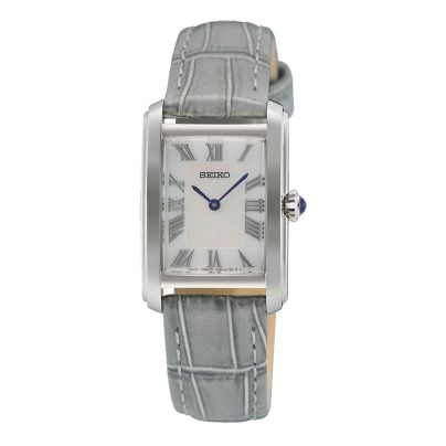 Seiko Ladies' Watch Rectangular Light Grey SWR099P1 • uhrcenter
