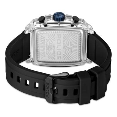 Police Men's Watch Clout Chronograph Black/Transparent PEWGO0052401 ...