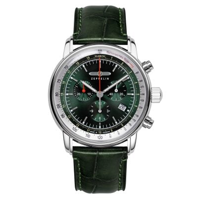 Zeppelin Men's Watch LZ 14 Marine Chronograph Green