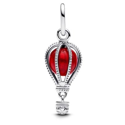 Pandora 793693C00 Moments Dangle Charm Red Hot Air Balloon 798064C01 ...