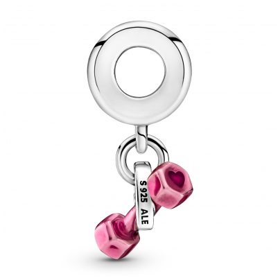 Pandora Silber Charm-Anhänger Hantel & Herz 799545C01 • uhrcenter