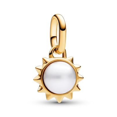 Pandora Pendant Sun with Pearl Gold Tone 763035C01 • uhrcenter
