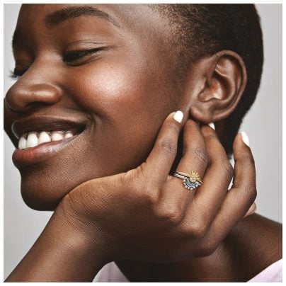 Pandora Himmlisch Funkelnd Sonne und Mond 15855 Ring-Set • uhrcenter