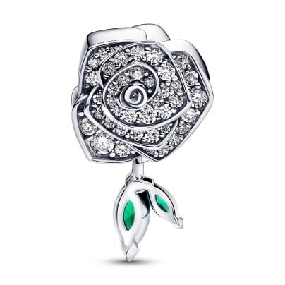 Pandora Charm Silber Pinkfarbenes Stiefmütterchen 790777C01 • uhrcenter