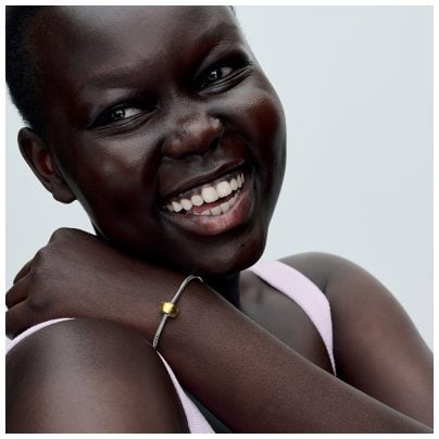 Pandora Silber Charm Winterblaue Schneeflocke 792377C00 • uhrcenter