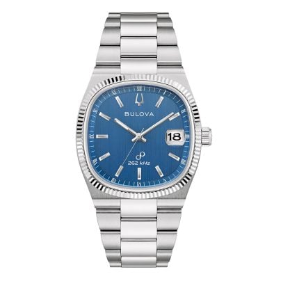 Bulova Herrenuhr Quarz Super Seville Stahl/Blau 96B440