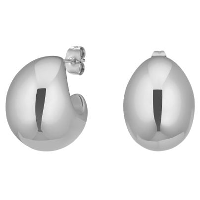 Rosefield Women's Hoop Earrings Half Moon Silver Tone JECMS-J982 ...