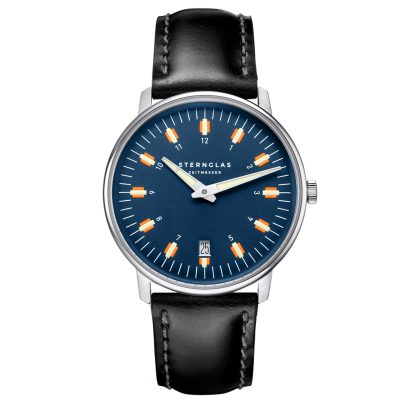 Sternglas Men's Watch Egor Black/Blue S01-EG06-BR02 • uhrcenter
